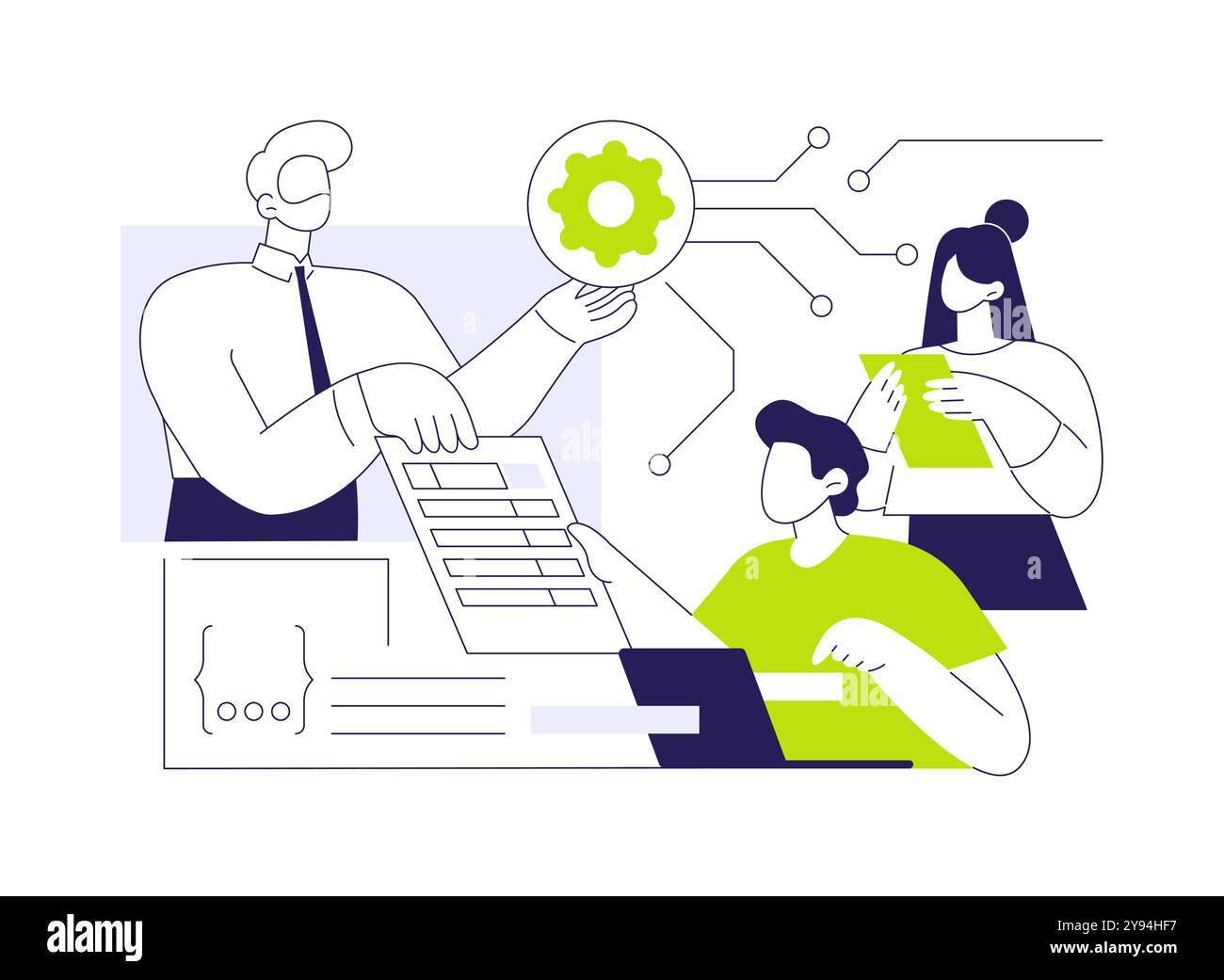 Meeting client abstract concept vector illustration Stock Vector Image ...