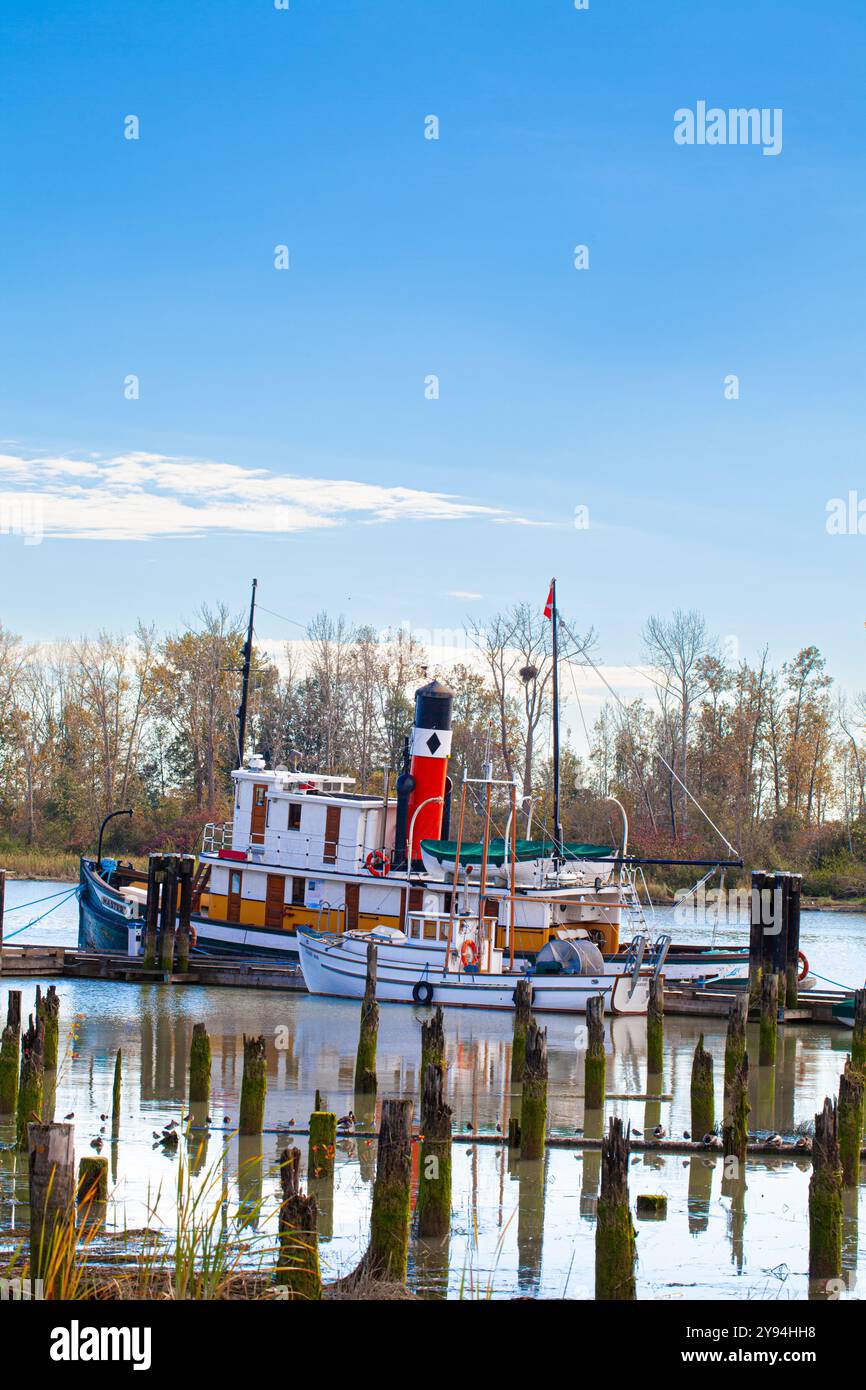 SS Master and the Silver Ann at the heritage Britannia Shipyard in ...