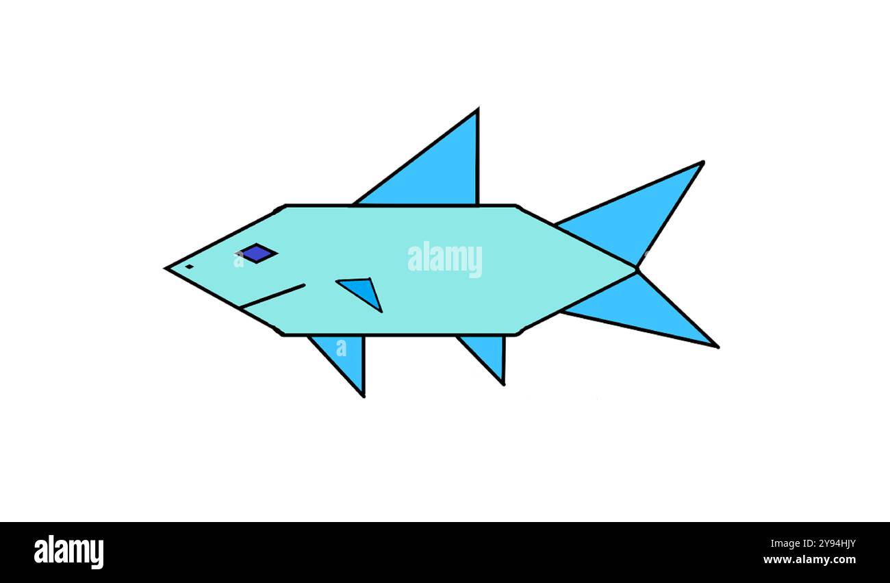 fish with blue fins Stock Vector Image & Art - Alamy