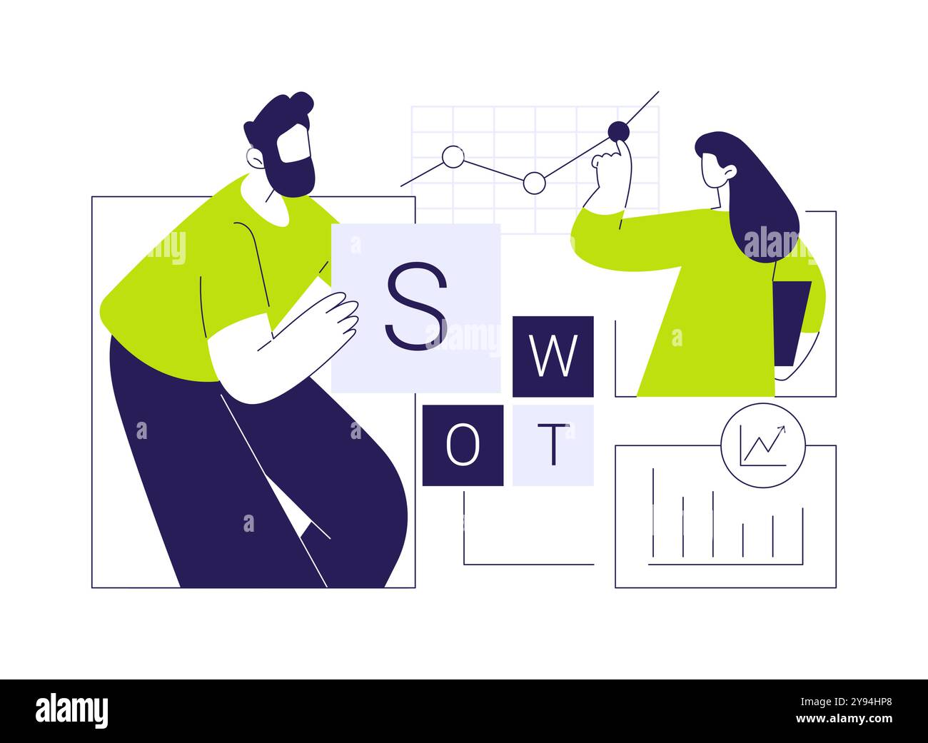 SWOT analysis abstract concept vector illustration Stock Vector Image ...