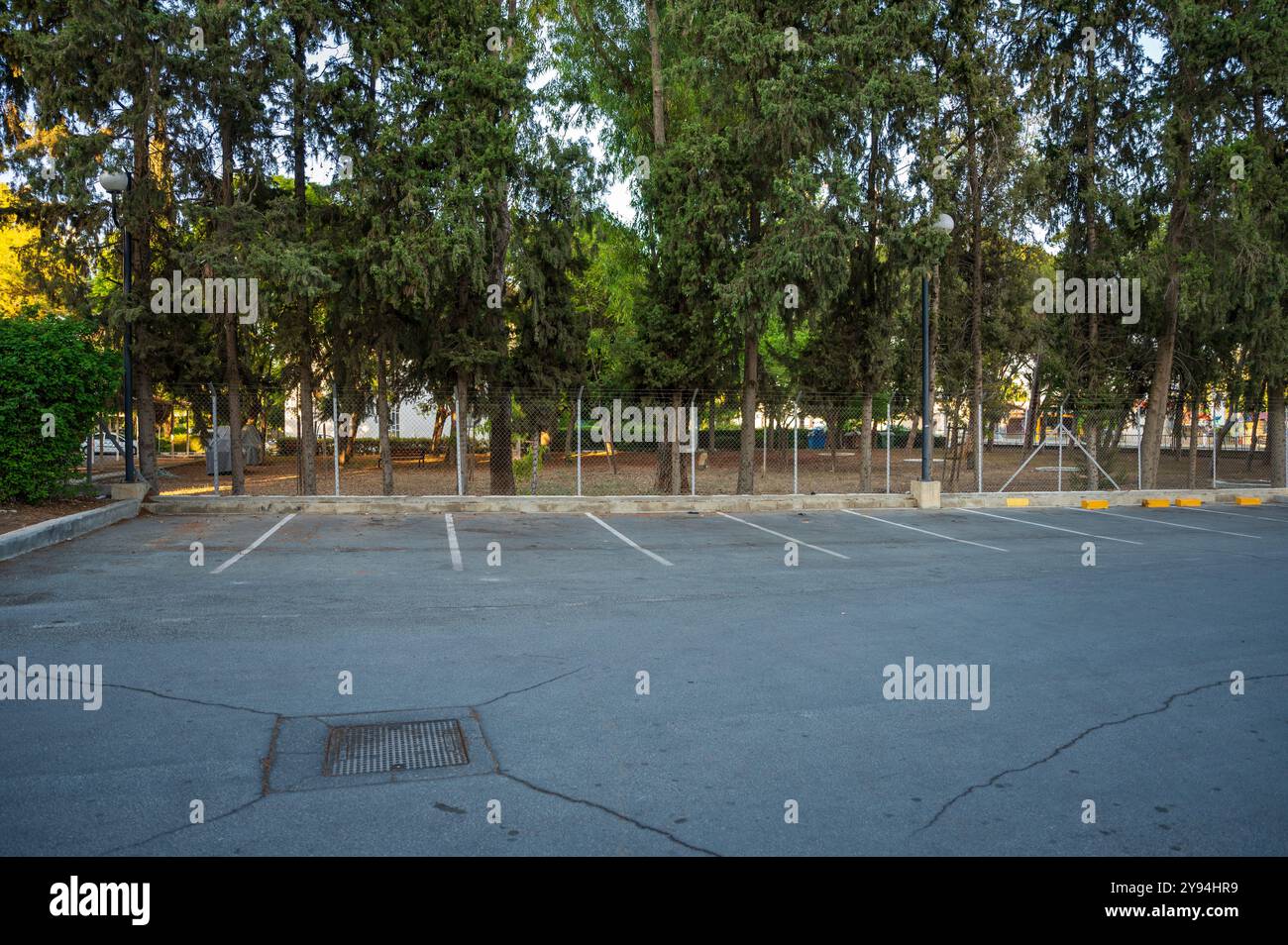 The outdoor car parking spaces Stock Photo - Alamy
