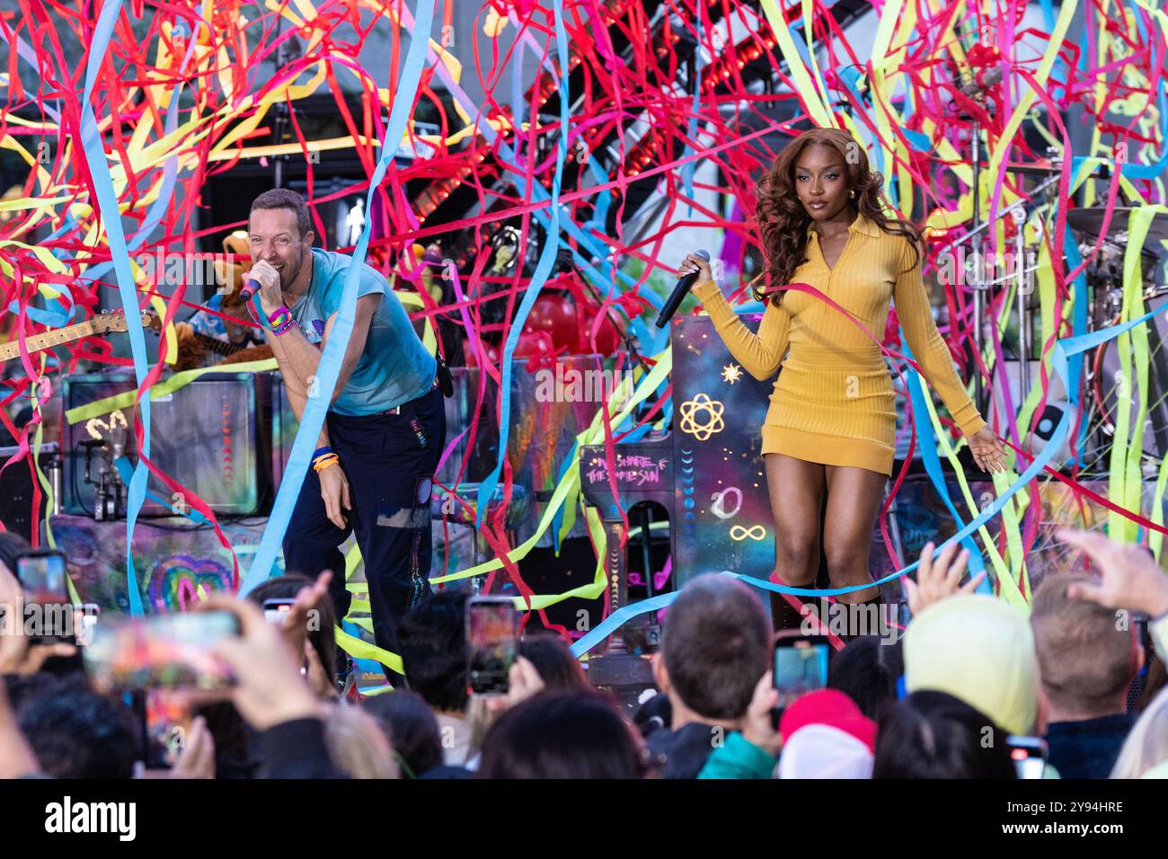 New York, NY, USA, 8 October, 2024: Ayra Starr performs as special ...