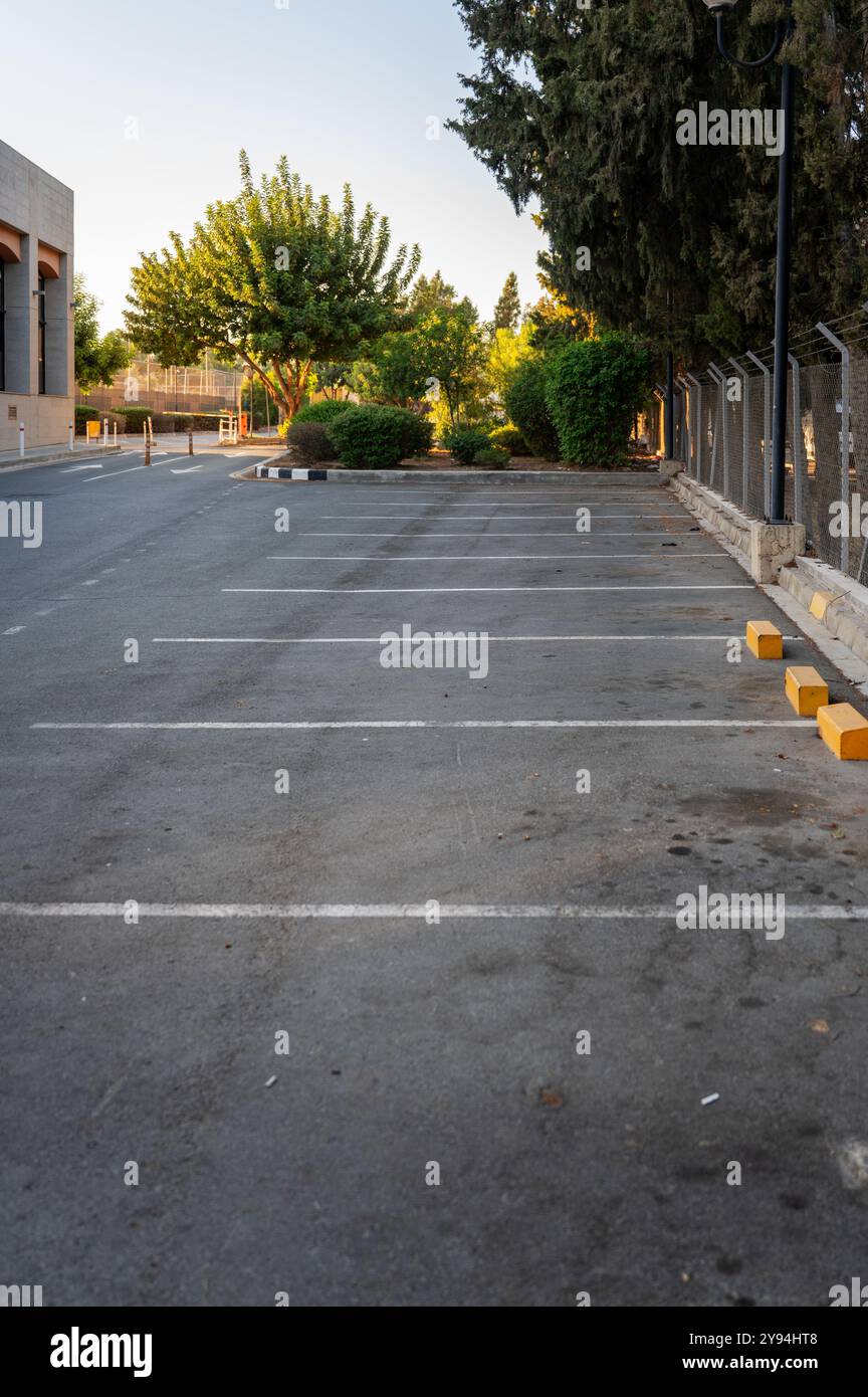 The outdoor car parking spaces Stock Photo - Alamy