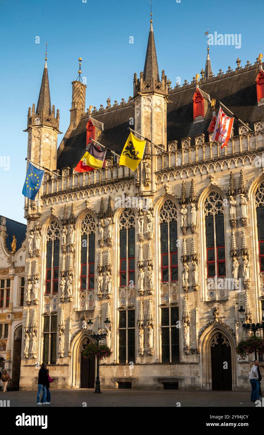 Belgium, Flanders, Bruges, de Burg, Stadhuis, City Hall, Hotel de Ville ...