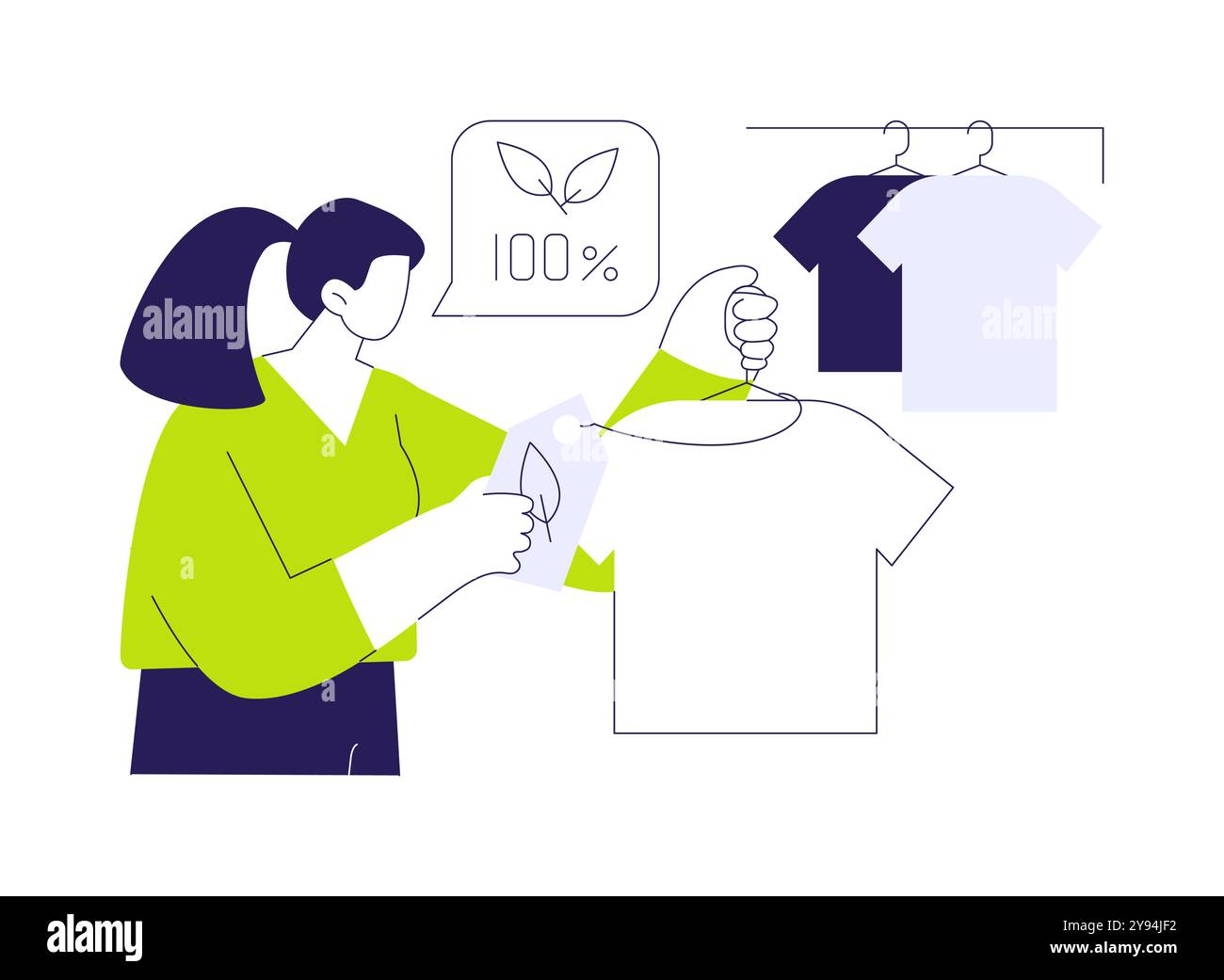 Organic fabrics abstract concept vector illustration Stock Vector Image ...