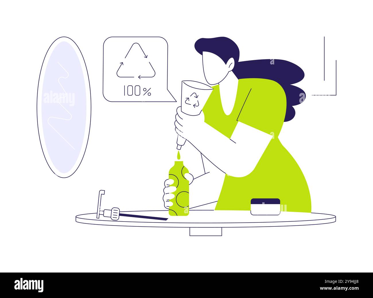 Reusable packaging abstract concept vector illustration Stock Vector ...