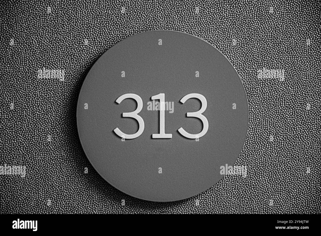 number three one three with circle and background with dots black and ...
