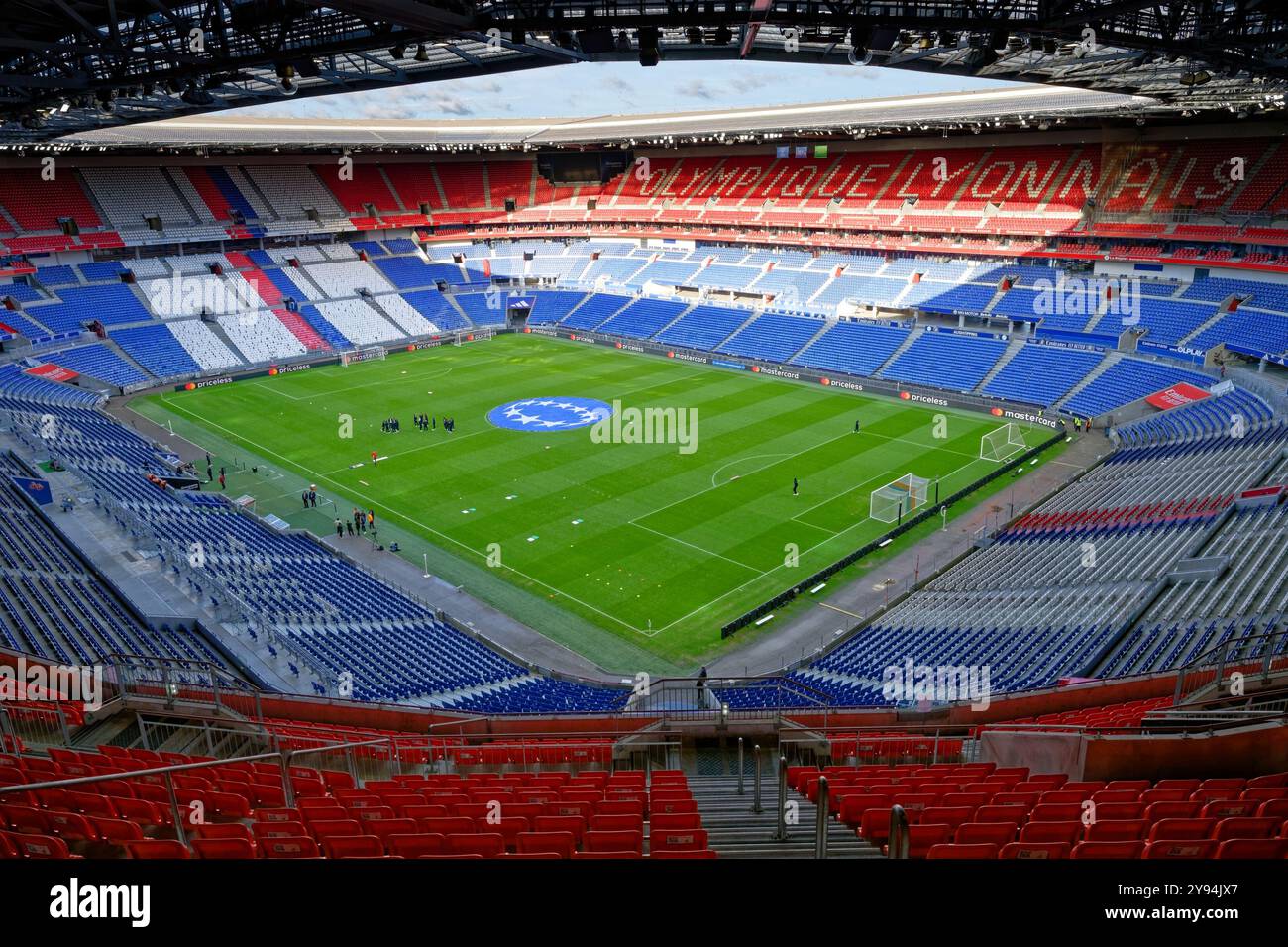 Lyon, France, October 08 2024 : General view inside the stadium during ...
