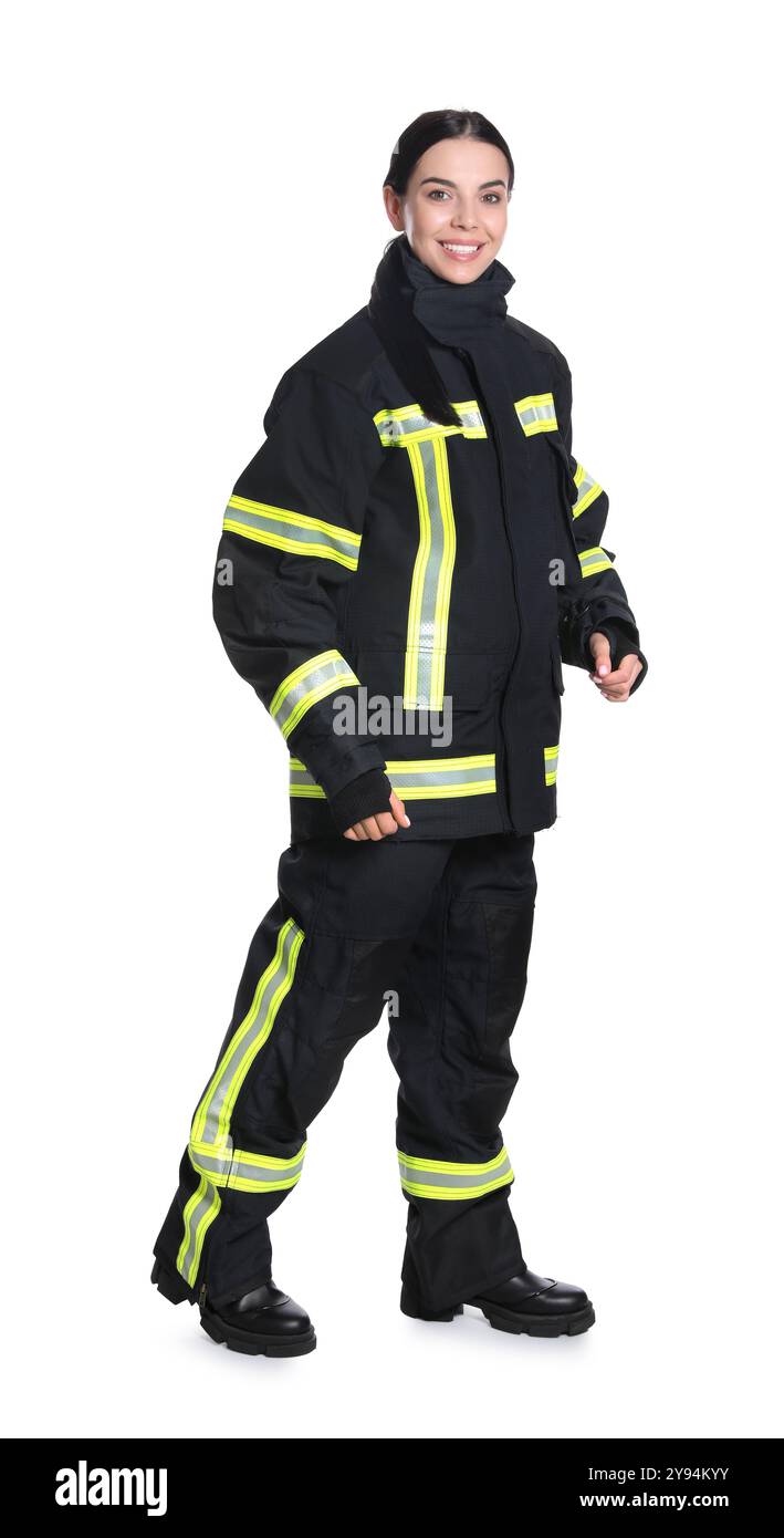 Portrait female firefighter Cut Out Stock Images & Pictures - Alamy