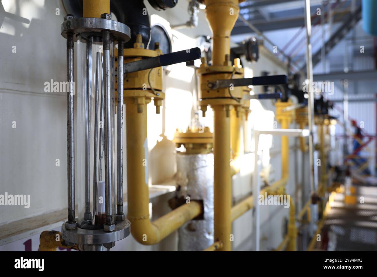Modern granary with different equipment, inside view Stock Photo - Alamy