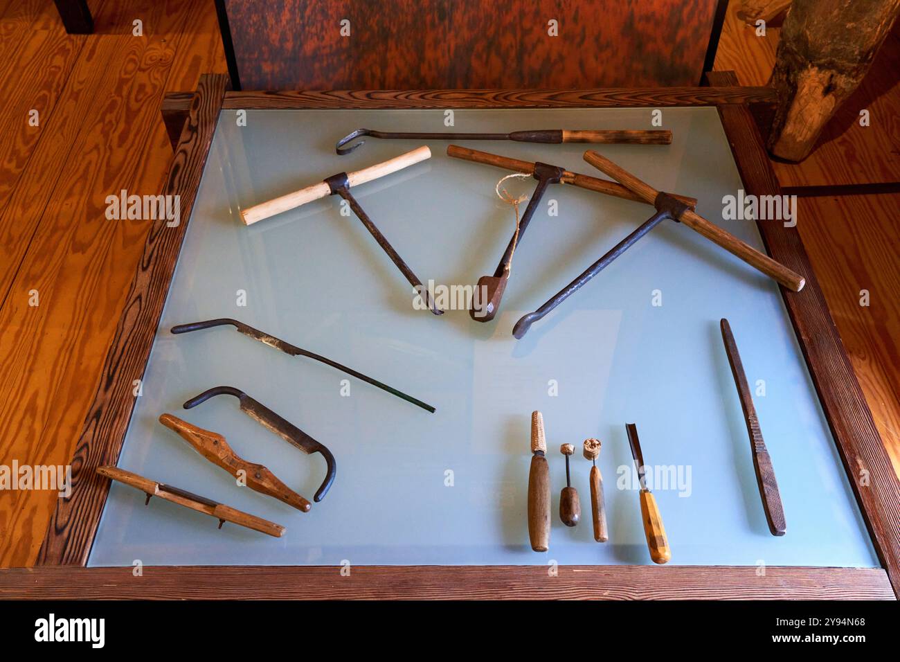 Tools, Wood museum, Museo de la Madera y de la Madreña, Parque Natural ...
