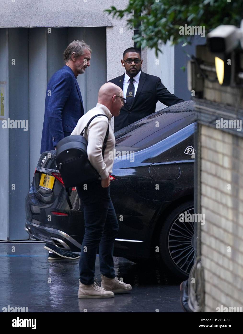 Sir Jim Ratcliffe and Sir Dave Brailsford following a board meeting at ...
