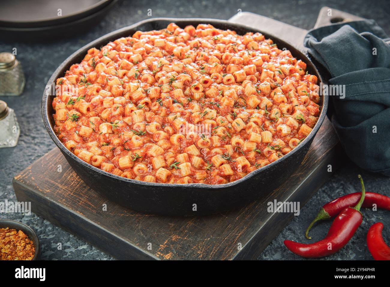Arabic Cuisine; spicy pasta ''Mbakbaka'' is common in Egyptian and ...