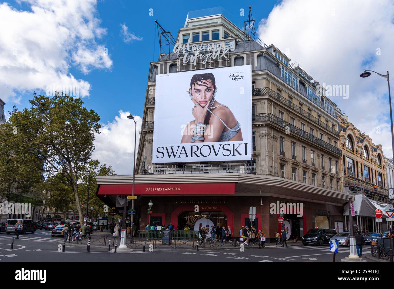 Advertising billboard for Swarovski, an Austrian crystal glass and ...