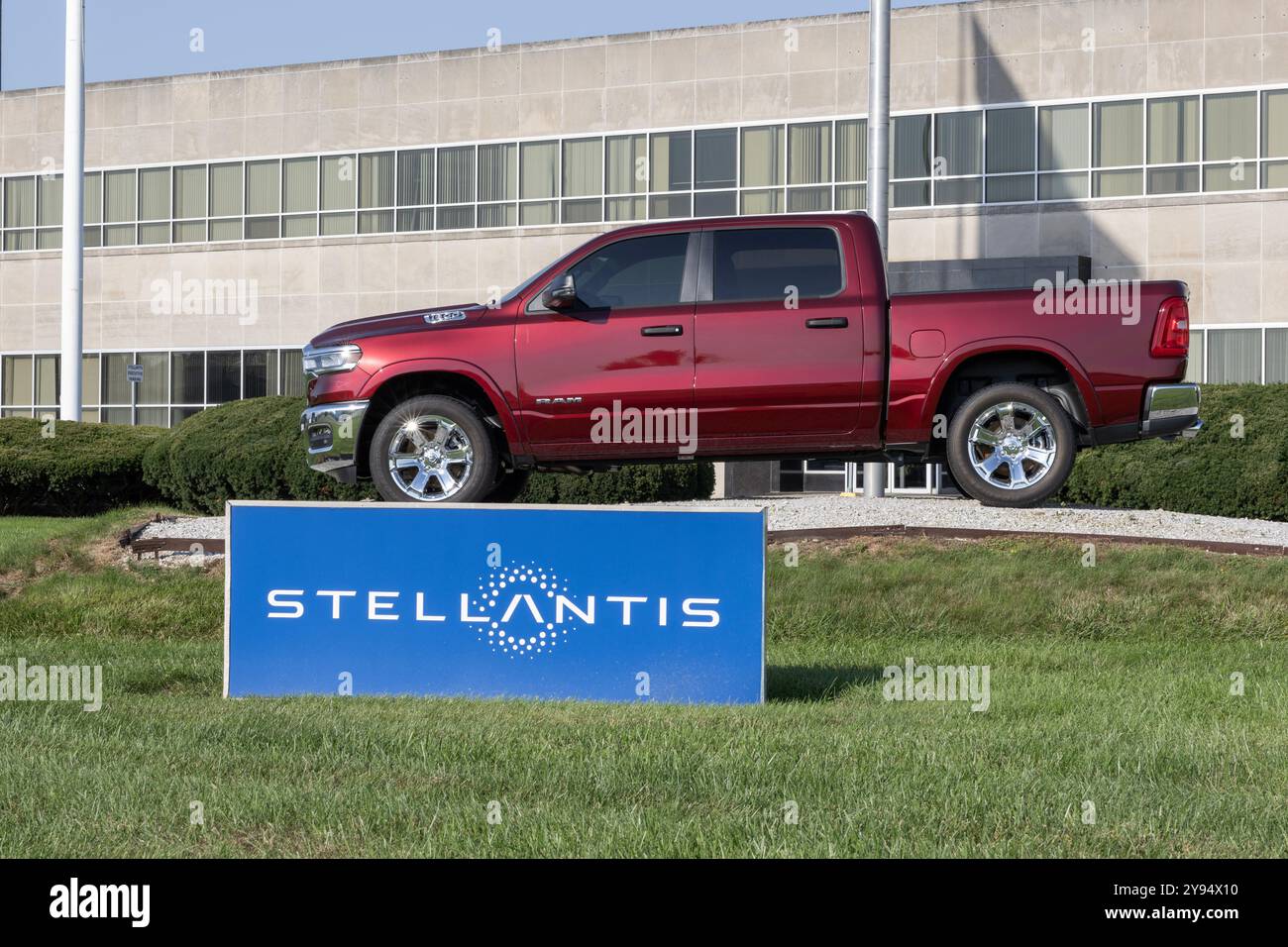 Kokomo - October 6, 2024: Ram 1500 Big Horn Crew 4X4 at the Stellantis ...