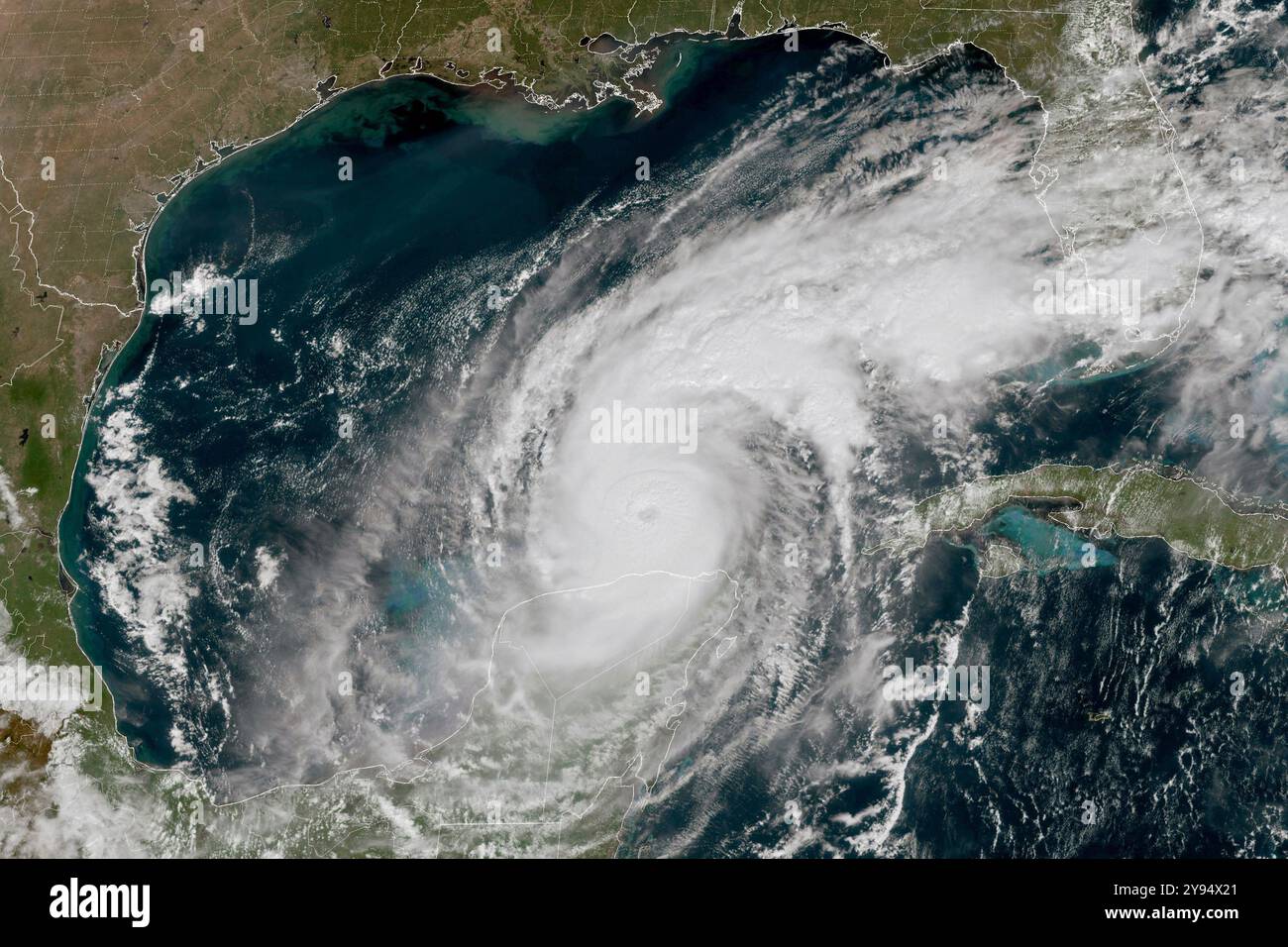 This GOES-16 GeoColor satellite image taken at 12:15 p.m. EDT and ...