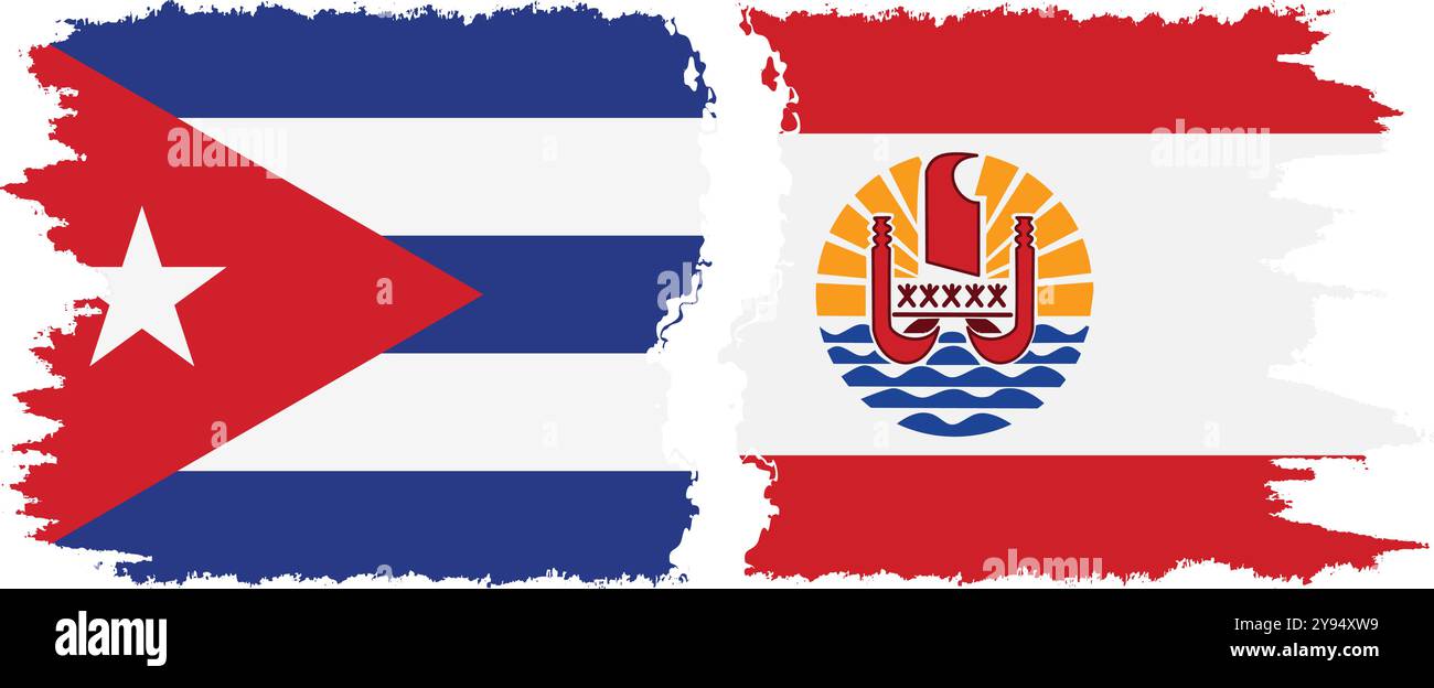 Cuba french polynesia flag hi-res stock photography and images - Alamy