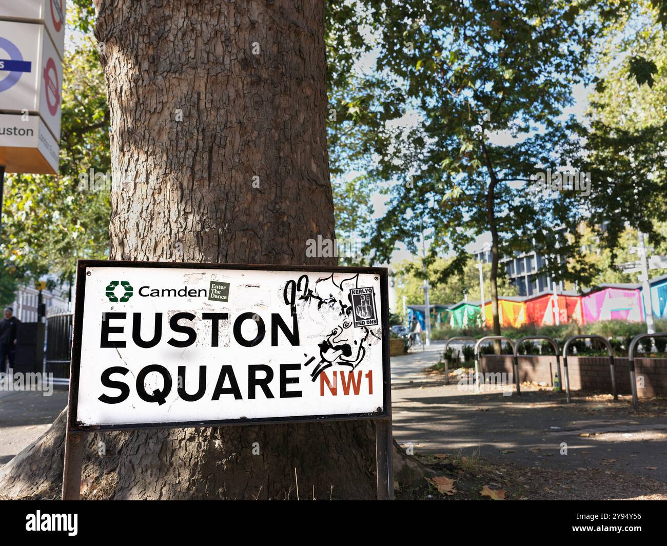 Road sign for Euston Square, London, England Stock Photo - Alamy