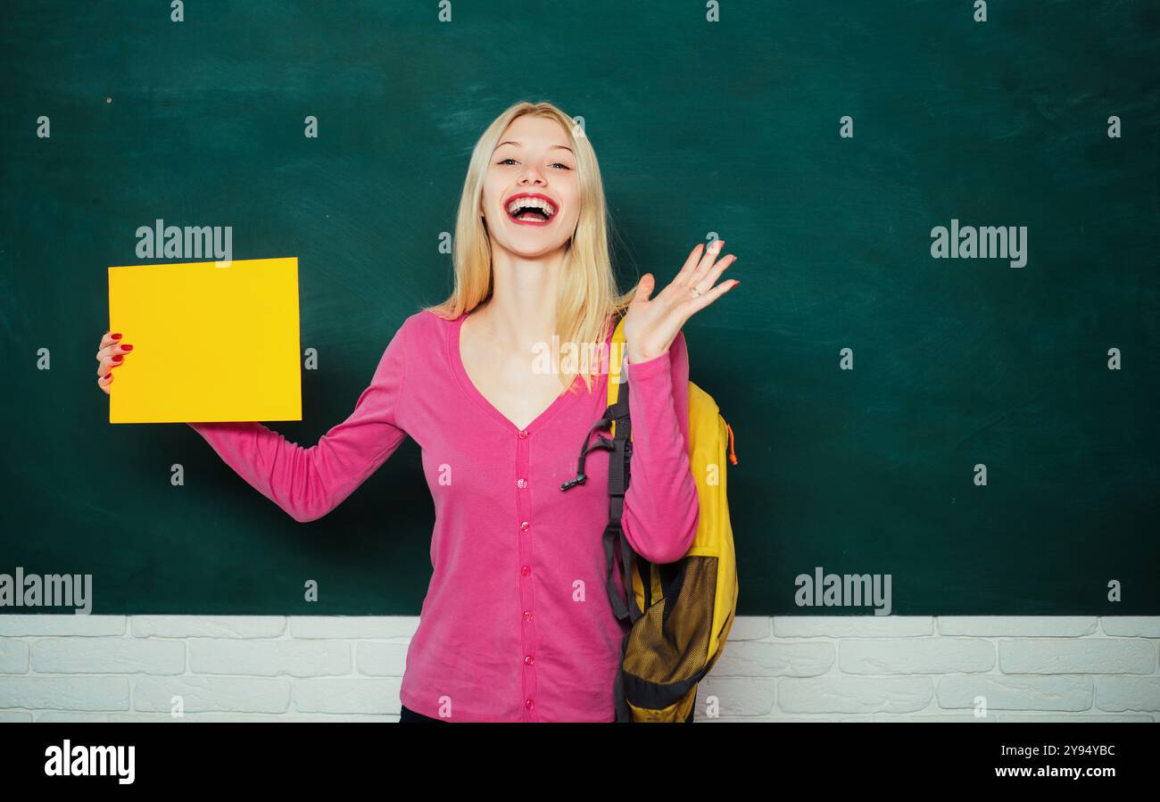 Formal education. Improving myself through education. Happy girl ...