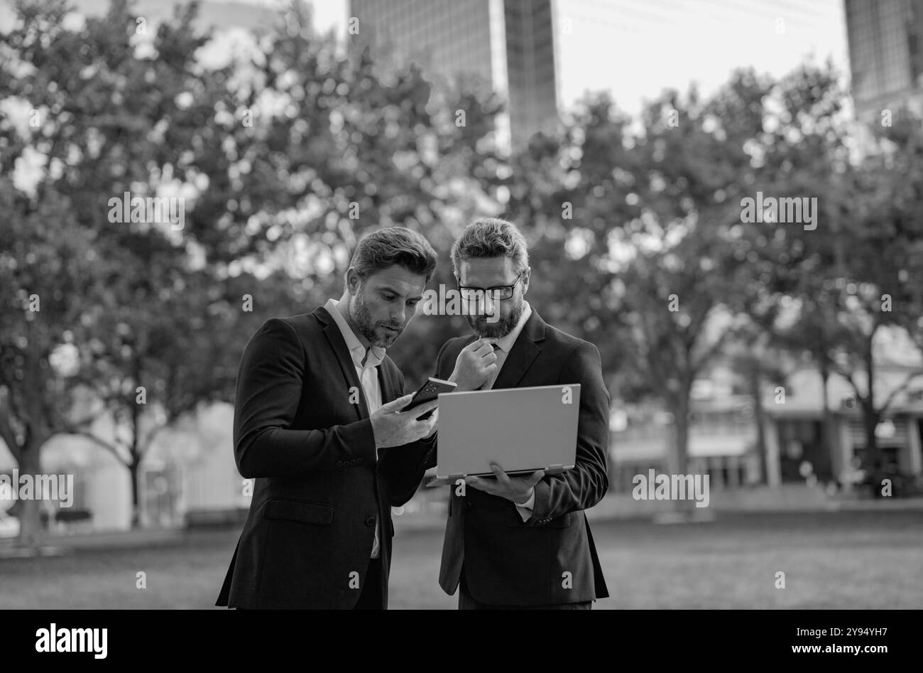 Two business team. Marketing strategy for the two business men team ...