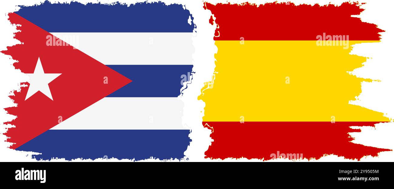 Cuba spain flag Stock Vector Images - Alamy