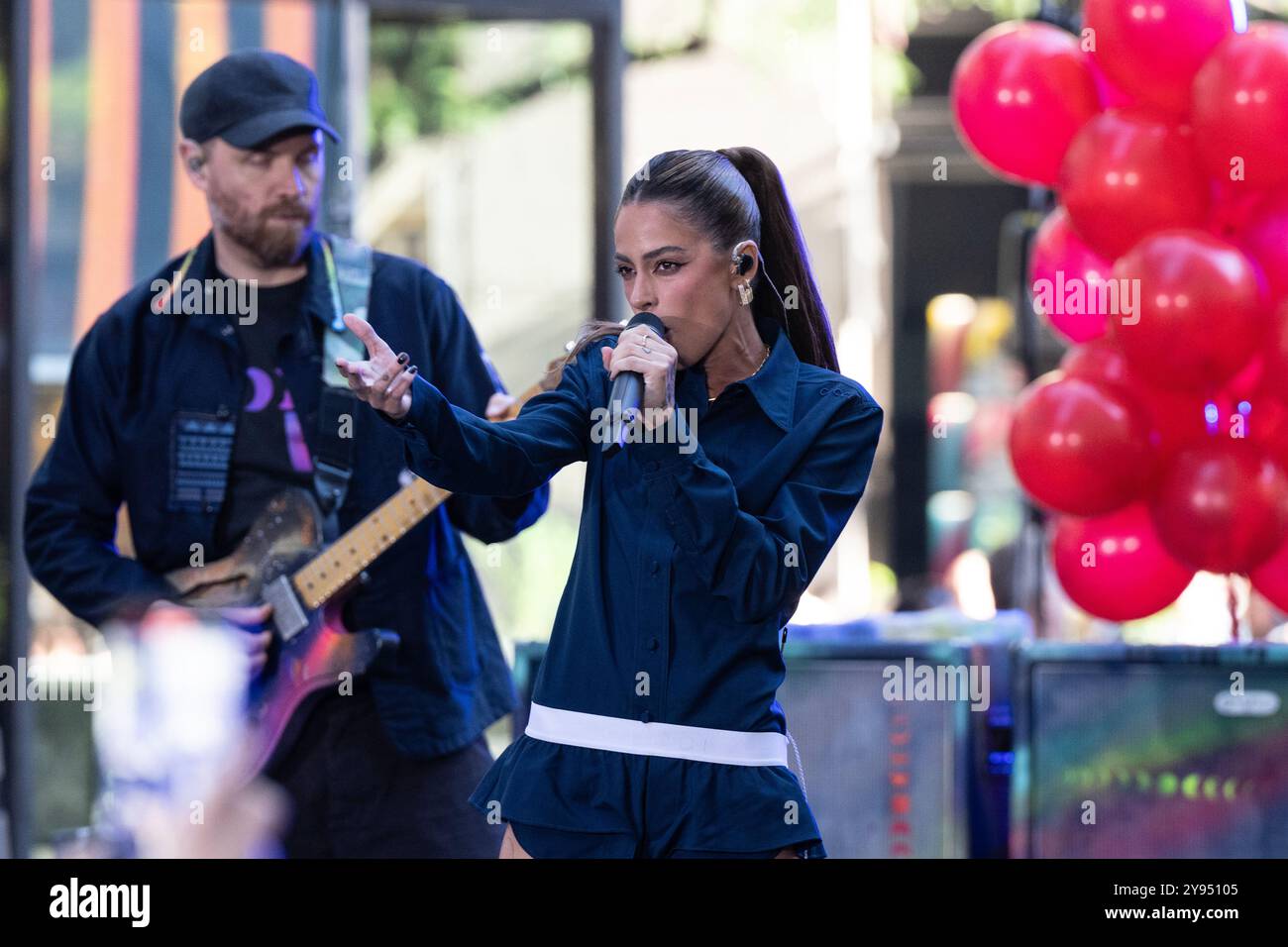 New York, NY, USA, 8 October, 2024: Tini Stoessel performs as special ...