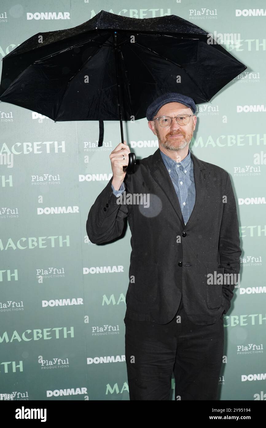 Mark Gatiss attends the West End opening night of Macbeth at the Harold ...