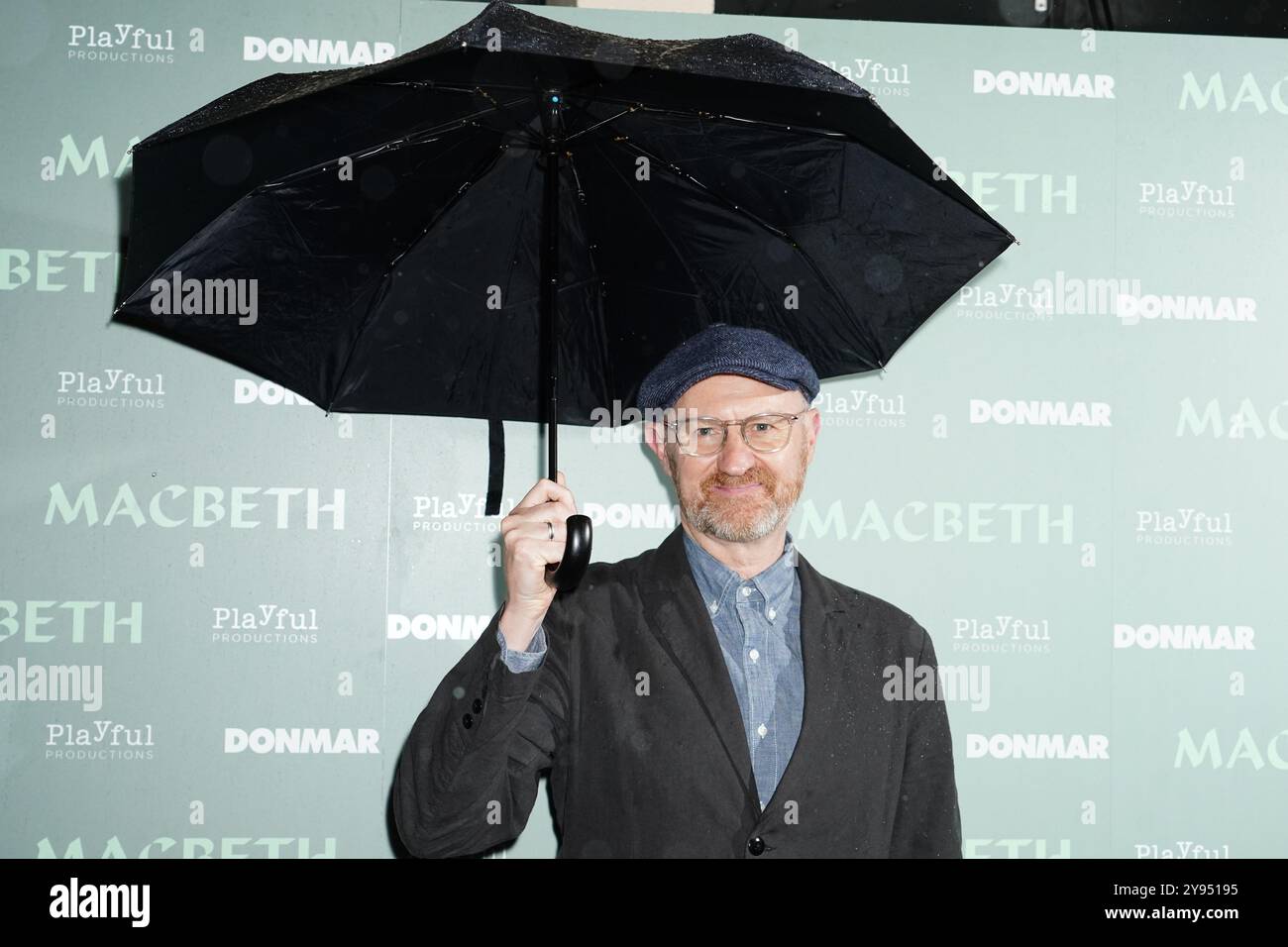 Mark Gatiss attends the West End opening night of Macbeth at the Harold ...