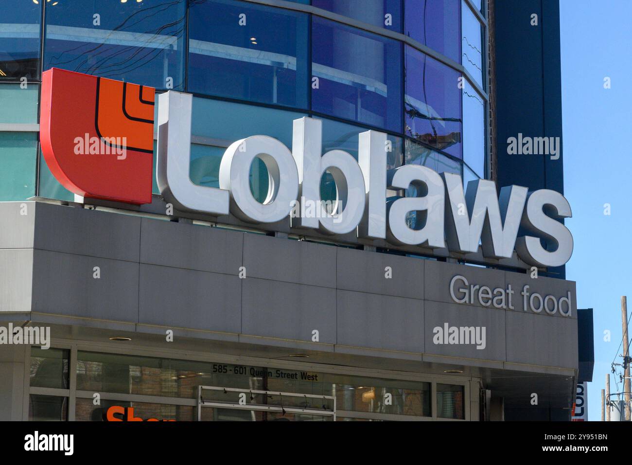 Toronto, ON, Canada -July 7, 2024: View at Loblaws great food store ...