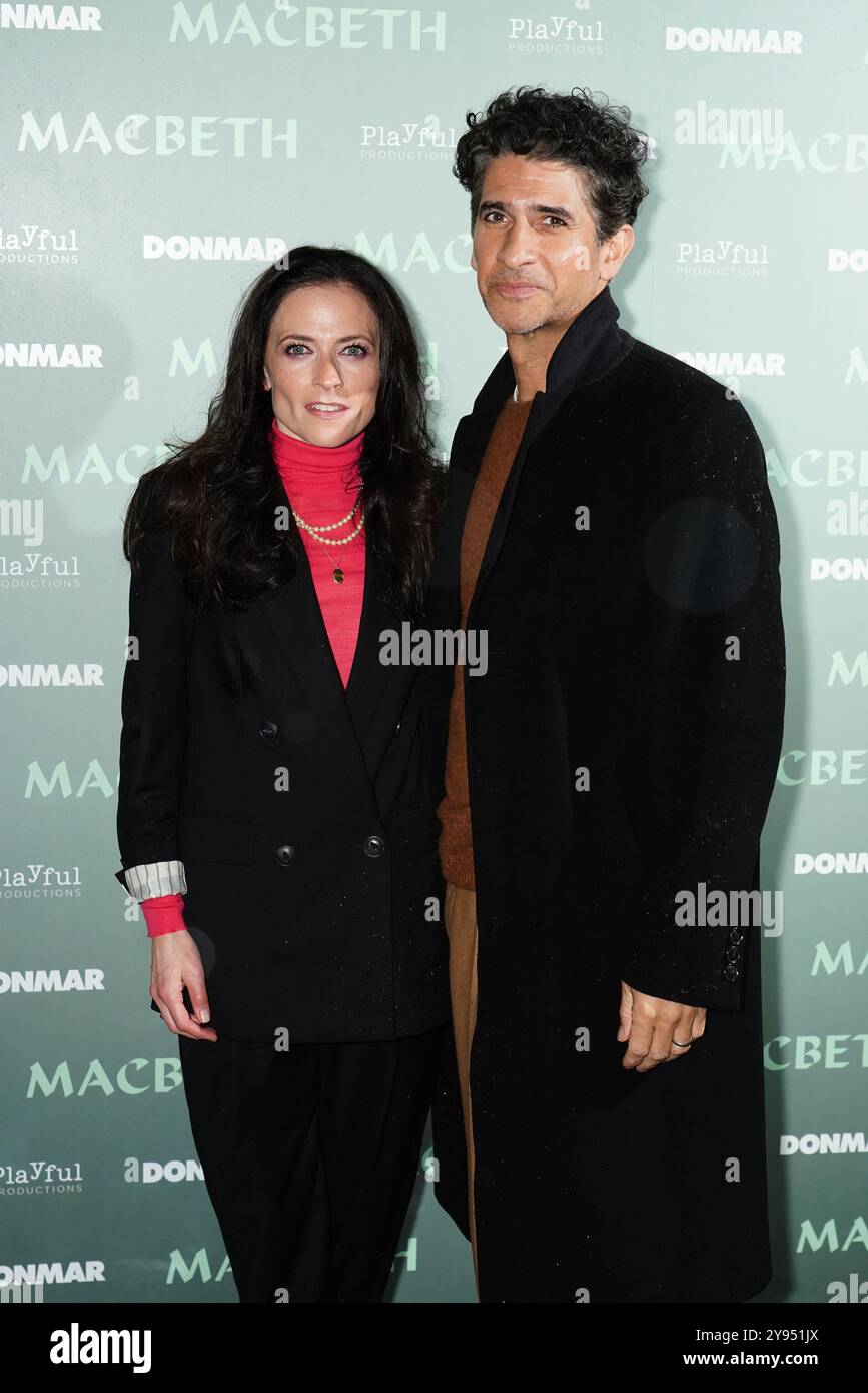 Lara Pulver and Raza Jaffrey attend the West End opening night of ...
