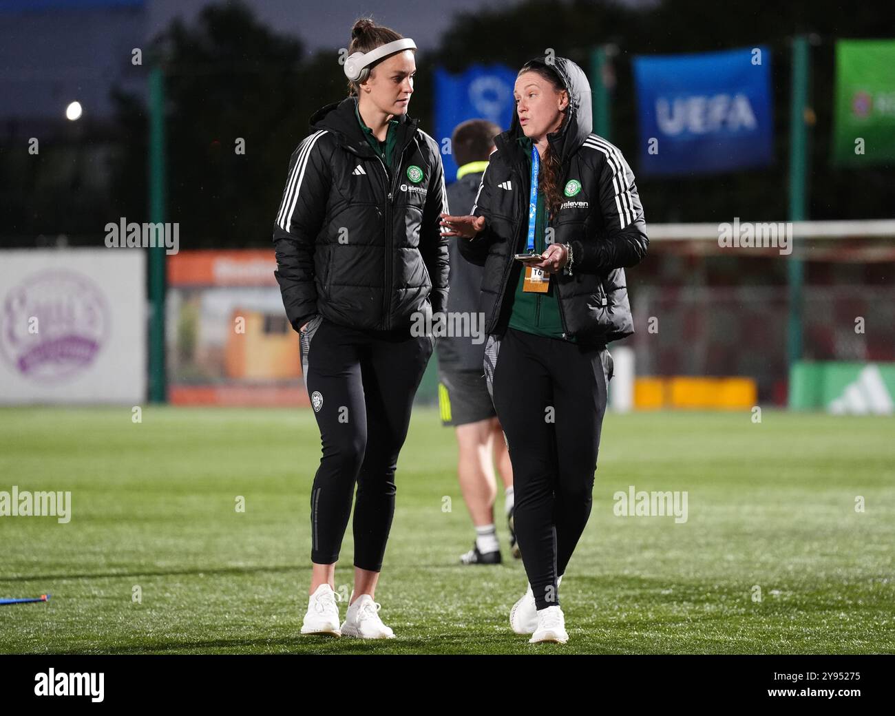 Celtic's Caitlin Hayes and Kelly Clark ahead of the UEFA Women's ...