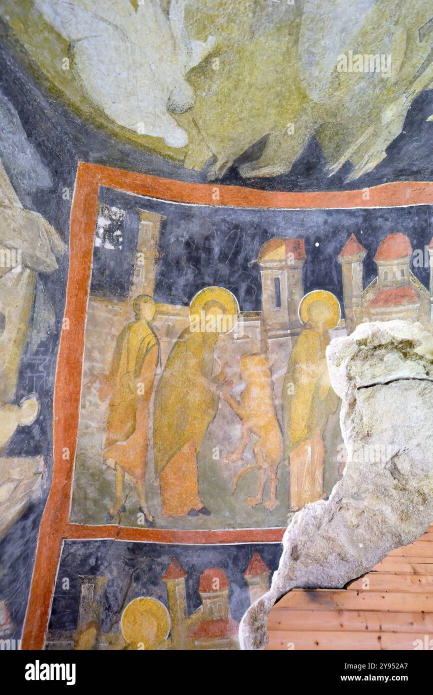 Interior, Rock-hewn Churches of Ivanovo, Ivanovski skalni tsarkvi, Ruse ...