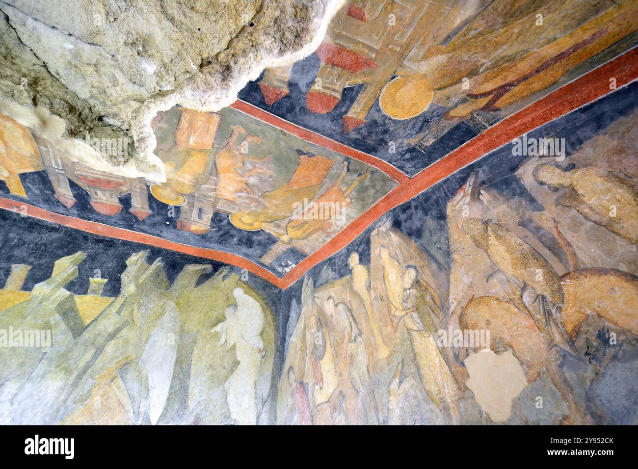 Interior, Rock-hewn Churches of Ivanovo, Ivanovski skalni tsarkvi, Ruse ...
