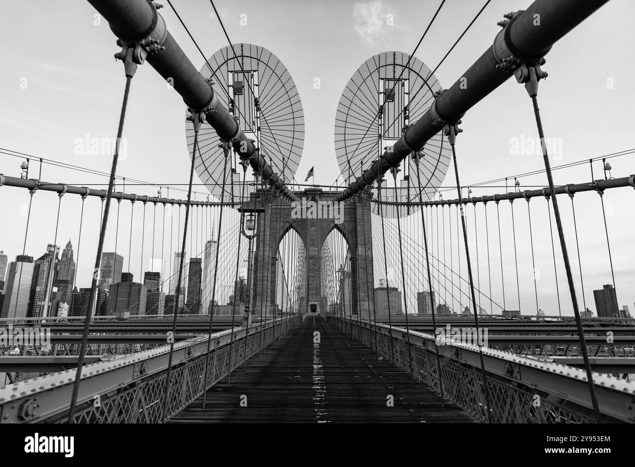 Brooklyn bridge in ny, usa. brooklyn bridge of new york city. new york ...