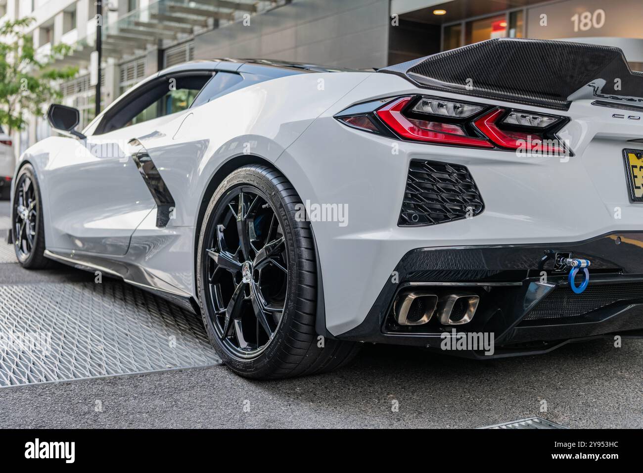New York City, USA - May 26, 2024: Chevrolet Corvette Z06 sportscar ...