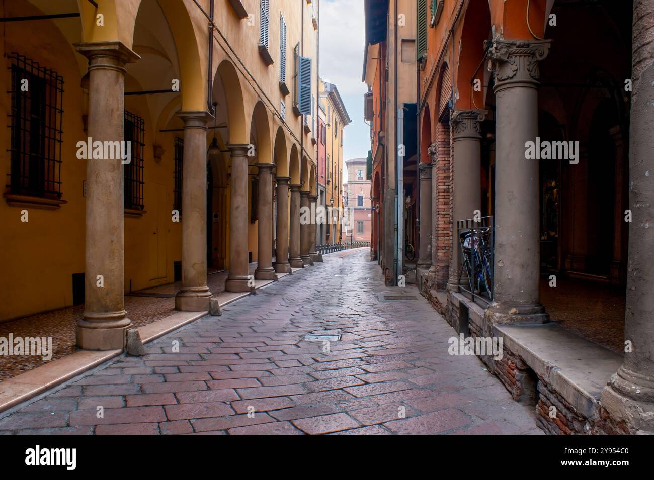Charming narrow Via Porta Nuova with historic mansions and scenic ...