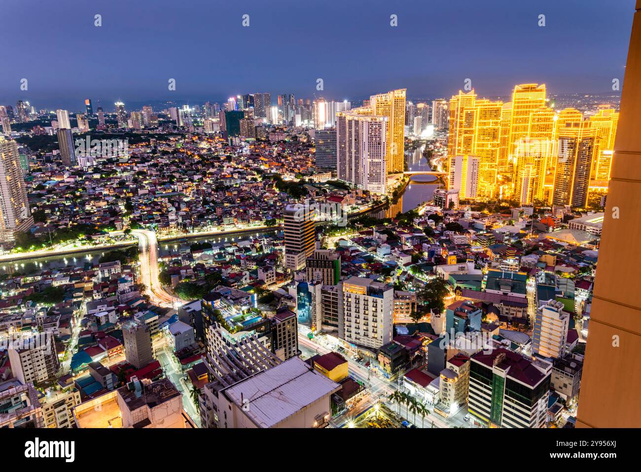 Manila,Luzon,The Philippines-May 19 2023: Strip lights covering the ...