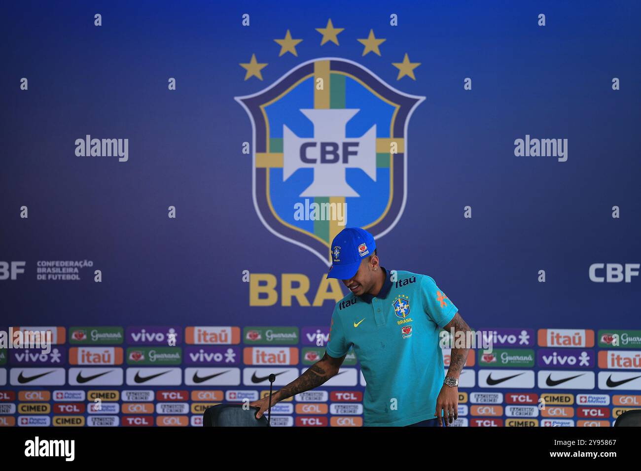 Sao Paulo, Brazil. 08th Oct, 2024. SP - SAO PAULO - 10/08/2024 - BRAZILIAN NATIONAL TEAM, PRESS ...