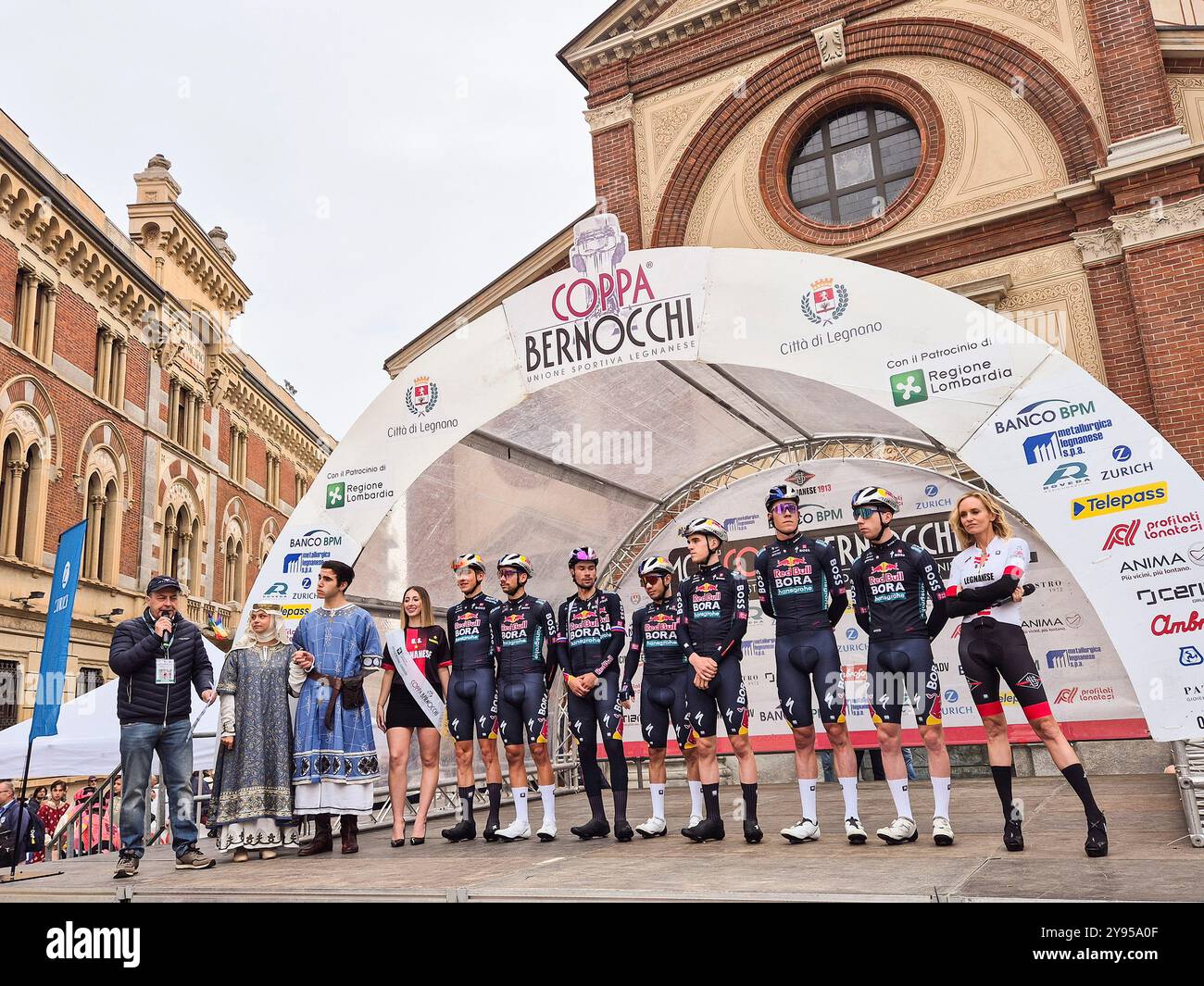Italy, Legnano, Coppa Bernocchi 2024, RED BULL-BORA-HANSGROHE Stock ...