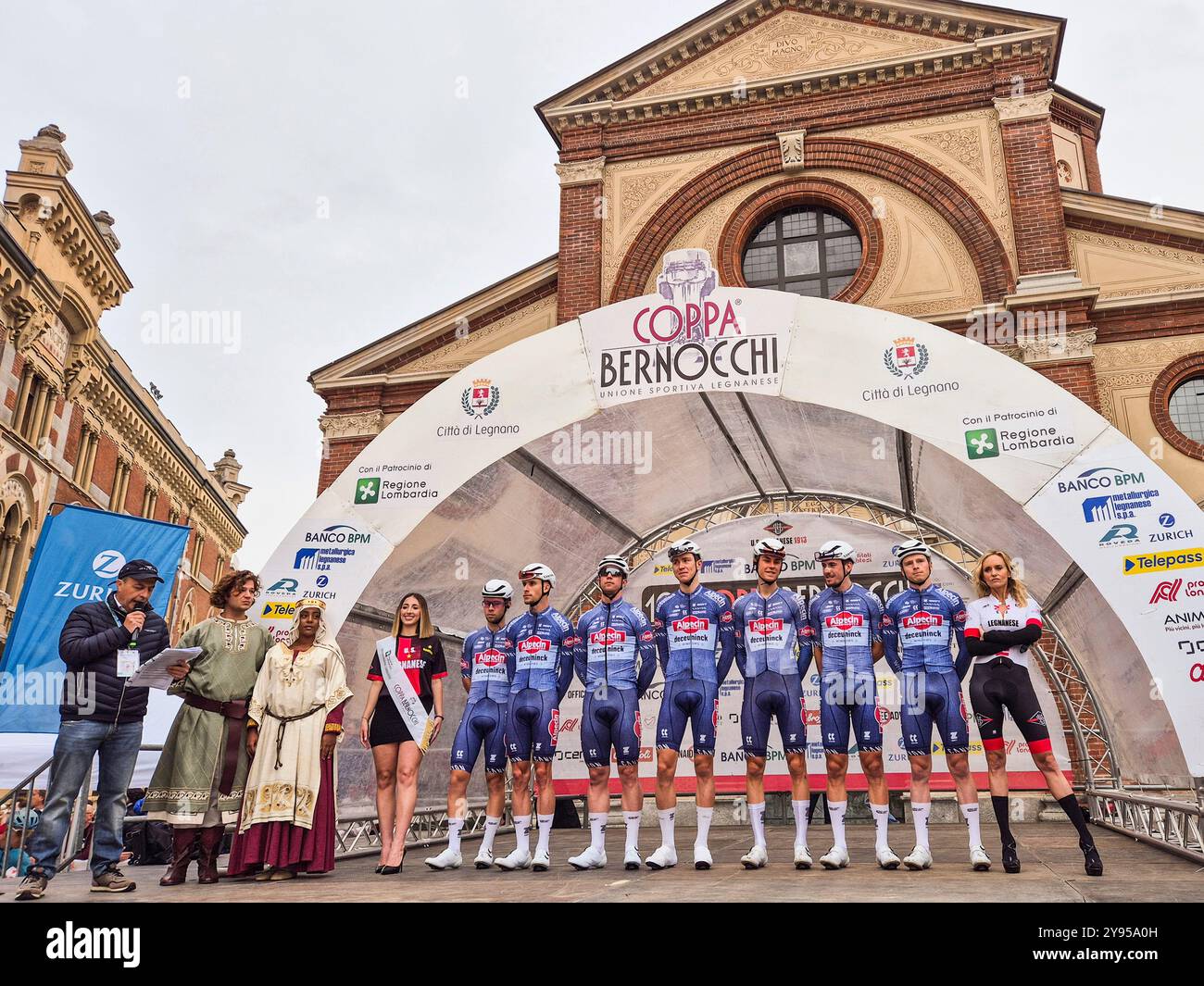 Italy, Legnano, Coppa Bernocchi 2024, ALPECIN-DECEUNINCK Stock Photo ...