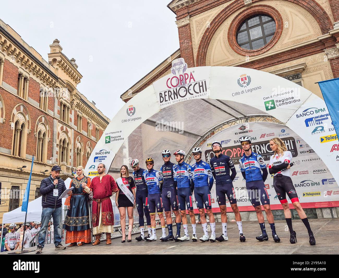 Italy, Legnano, Coppa Bernocchi 2024, SOUDAL QUICK-STEP Stock Photo - Alamy