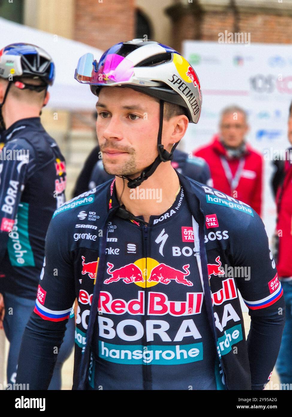 Italy, Legnano, Coppa Bernocchi 2024, Primož Roglič Stock Photo - Alamy