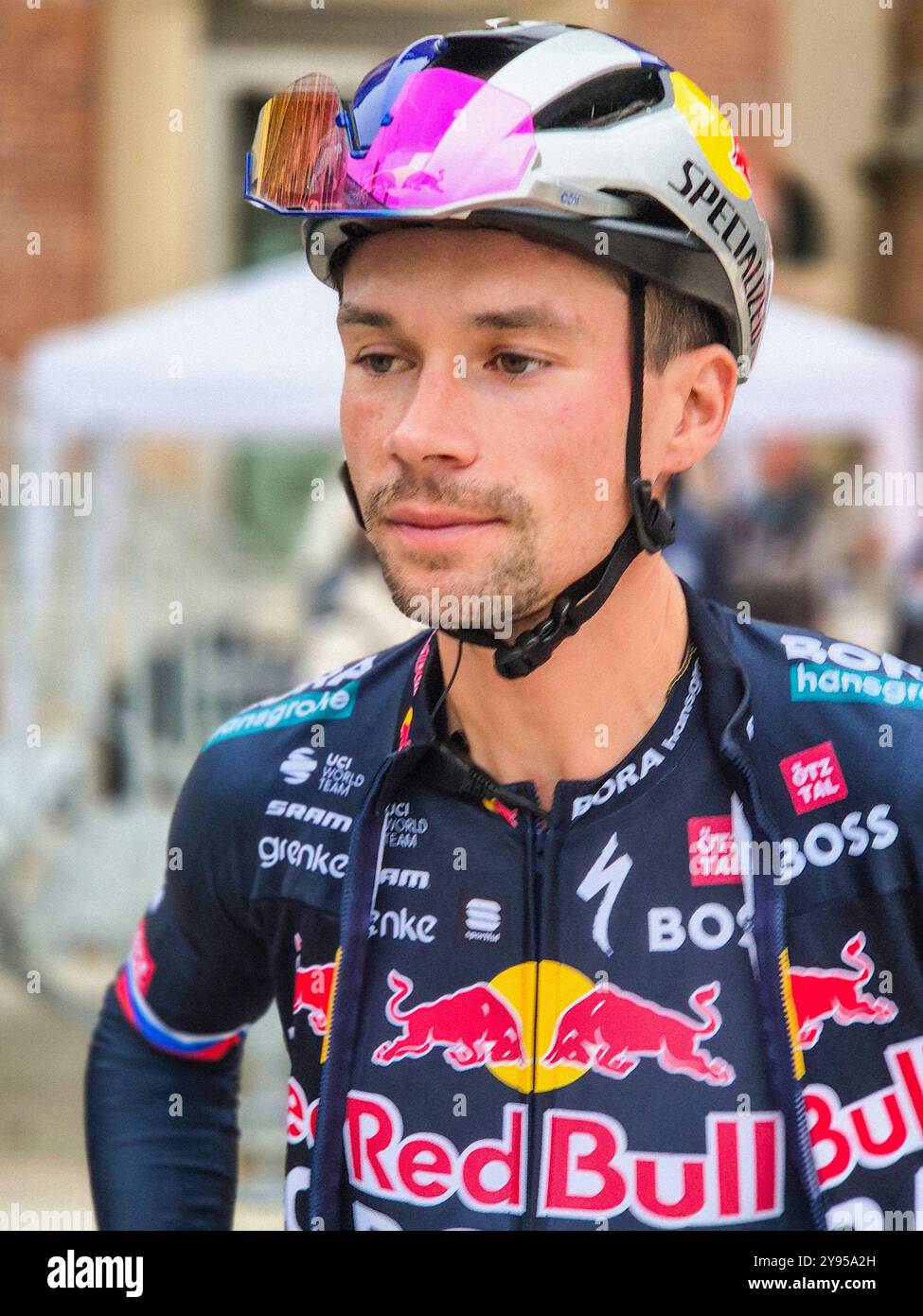 Italy, Legnano, Coppa Bernocchi 2024, Primož Roglič Stock Photo - Alamy