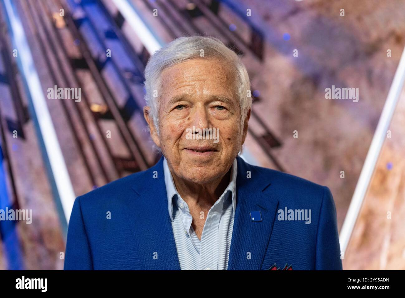 Founder of the Foundation to Combat Antisemitism Robert Kraft lights ...