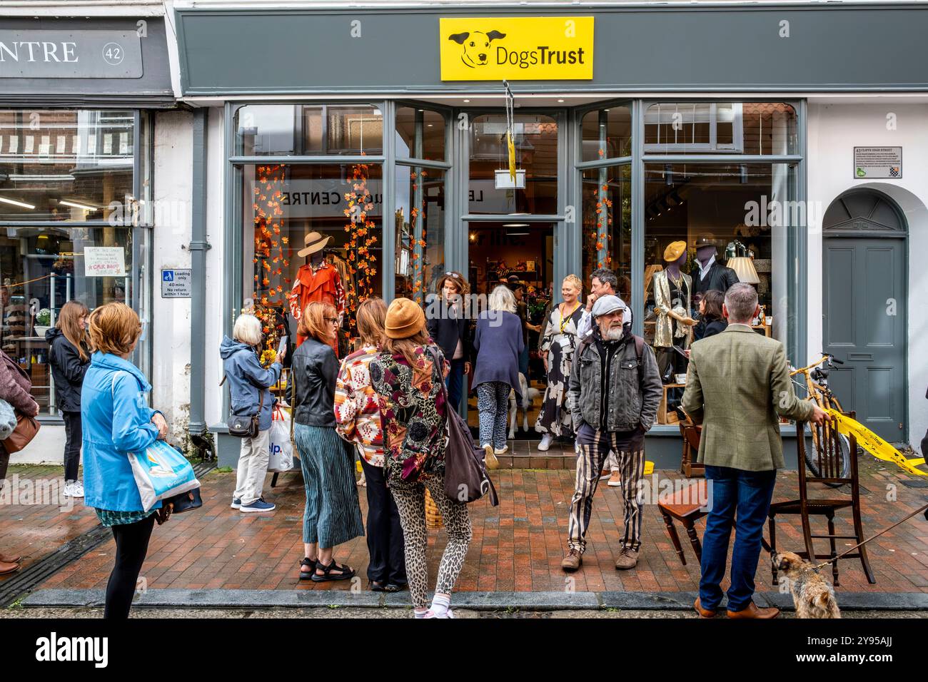 Local People Wait For The Grand Opening Of The New Dogs Trust Charity ...