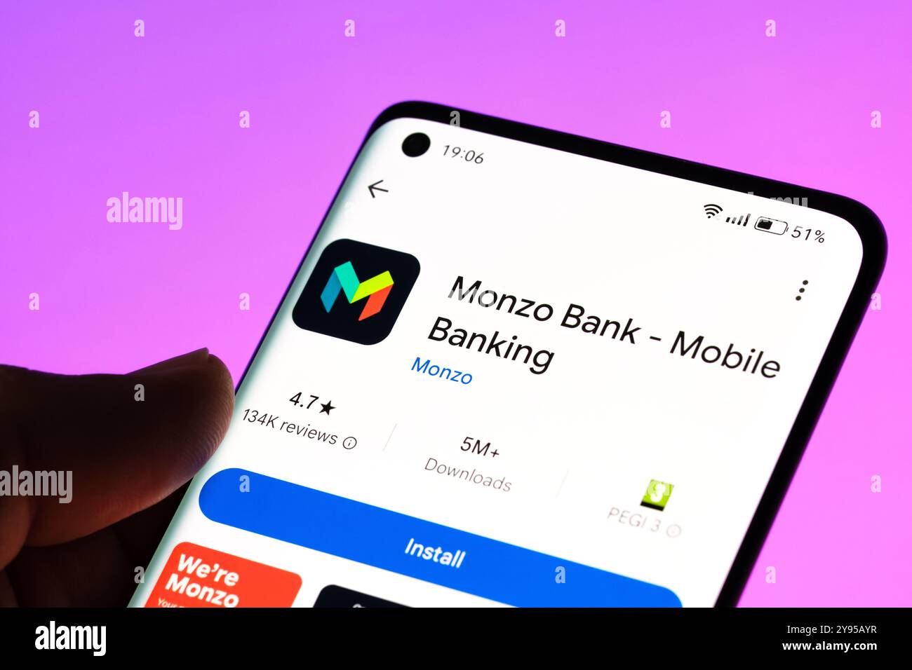 Monzo plus hi-res stock photography and images - Alamy