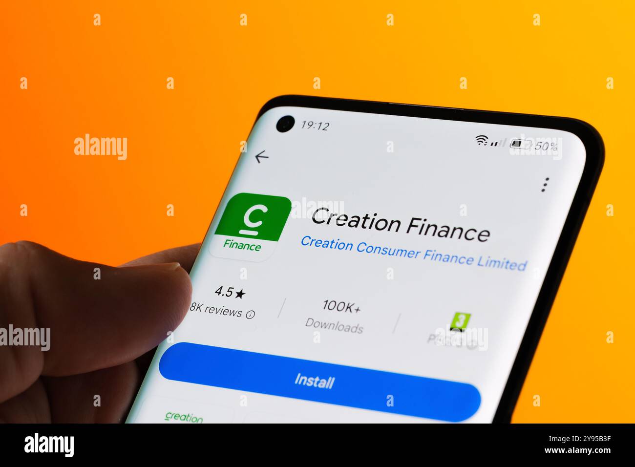 Creation Finance Mobile Banking App Interface. Stafford, United Kingdom ...
