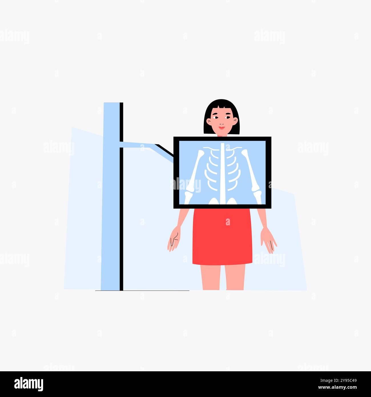 Female chest x ray Stock Vector Images - Alamy