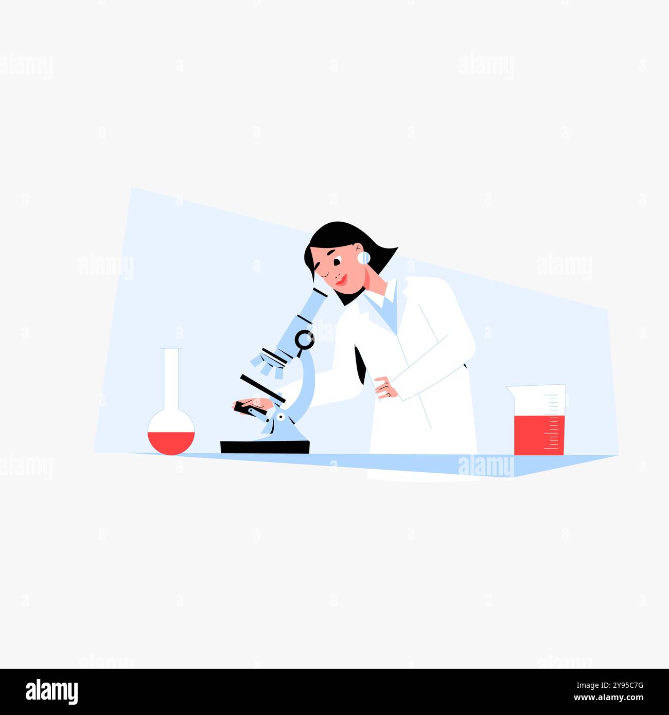 Scientist work using scientific Cut Out Stock Images & Pictures - Alamy