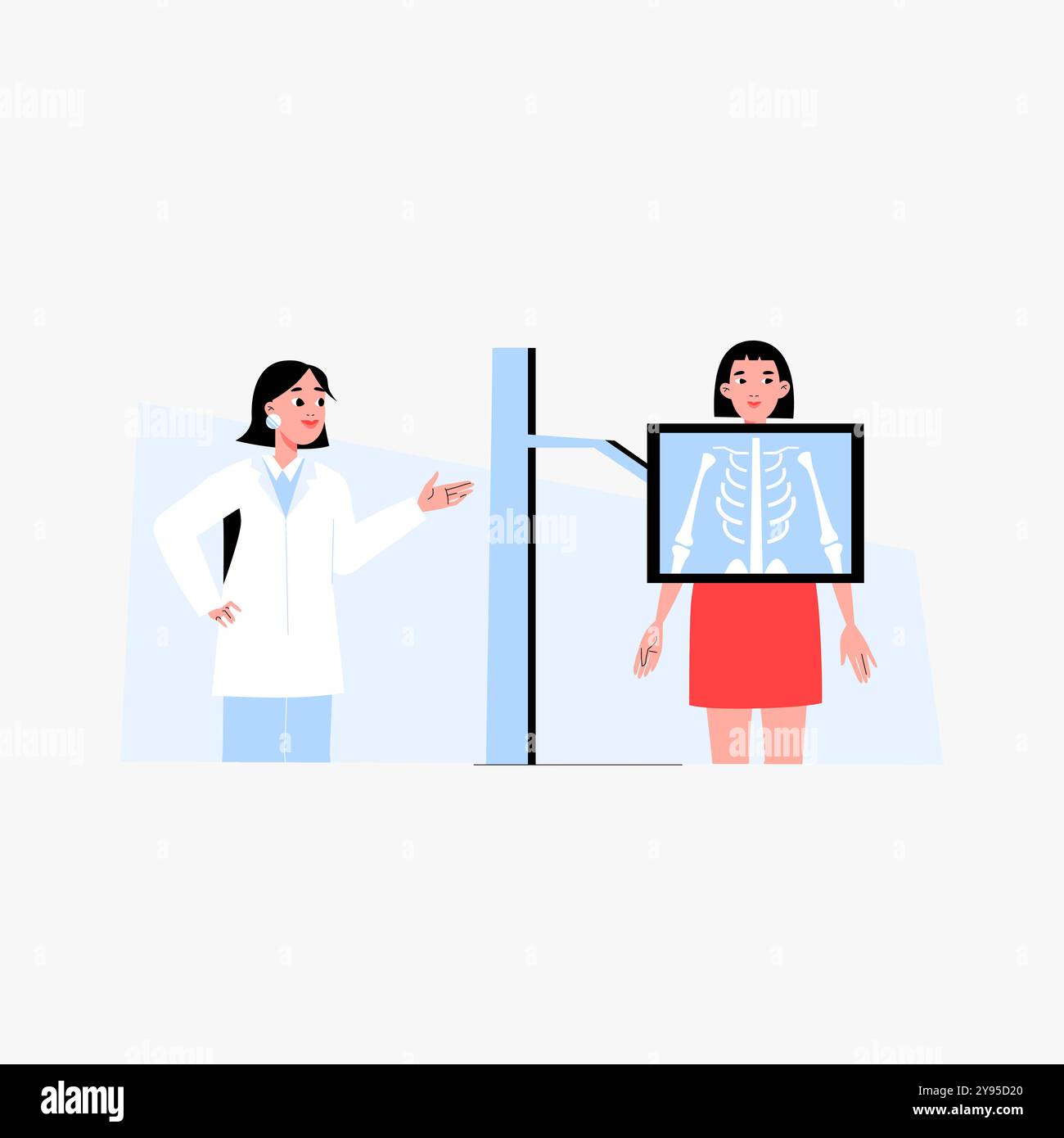 Female chest x ray Stock Vector Images - Alamy